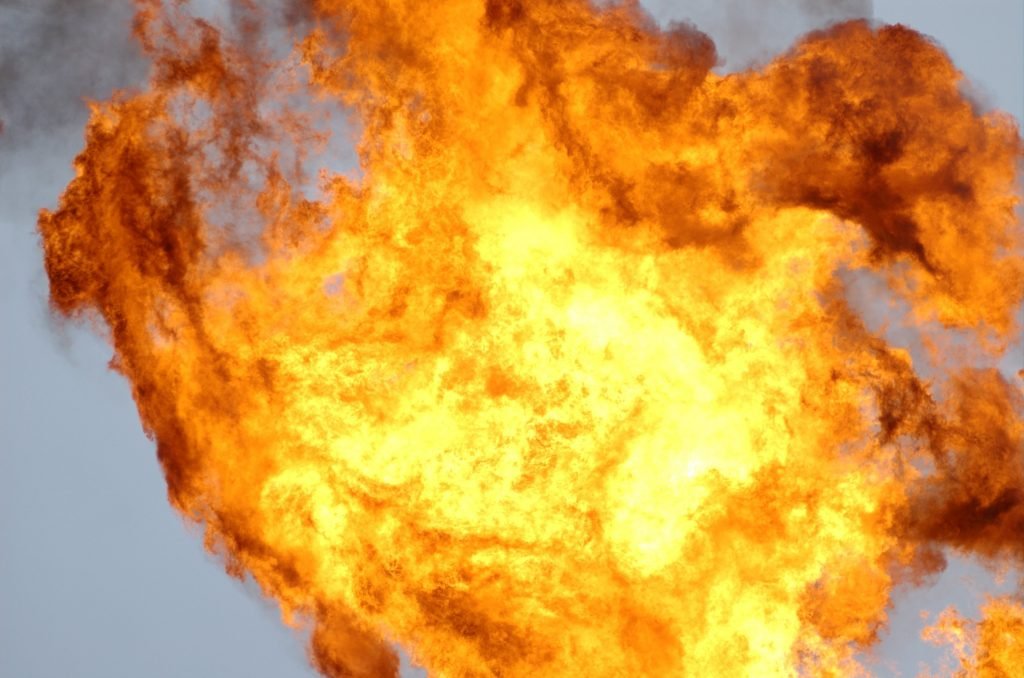 Dangerous Explosions of Oil and Gas Platform in the Gulf of Mexico