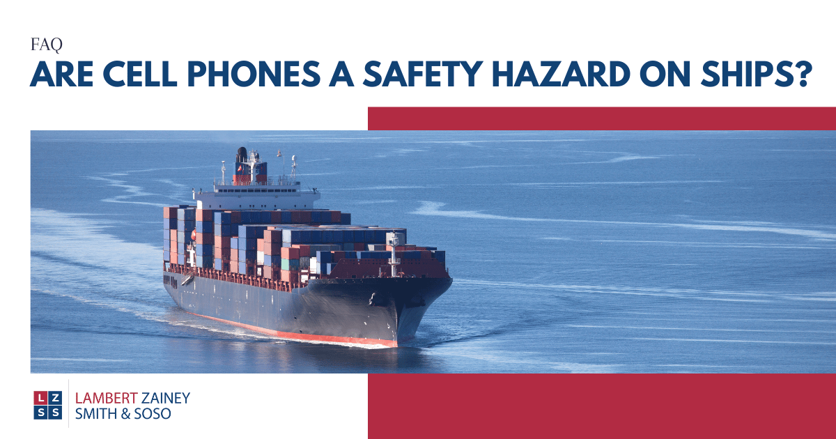 Cell Phone Use Can Lead to Serious Maritime Accidents